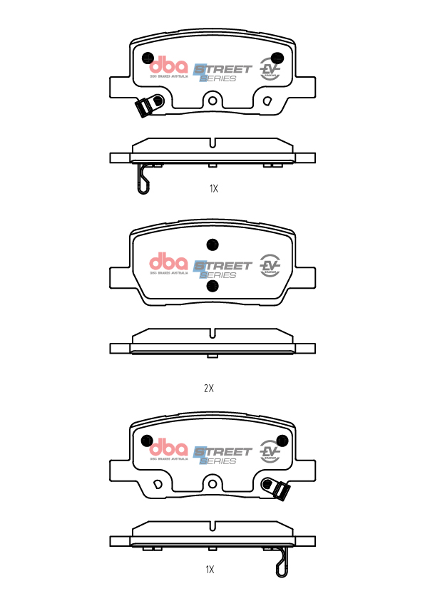 Rear Street Series EV Brake Pads - DB15278SSEV | Disc Brakes Australia