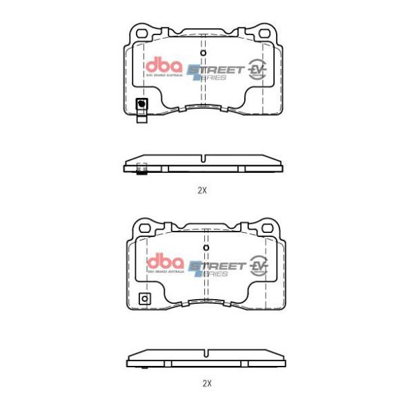 Front Street Series EV Brake Pads - DB1678SSEV | Disc Brakes Australia