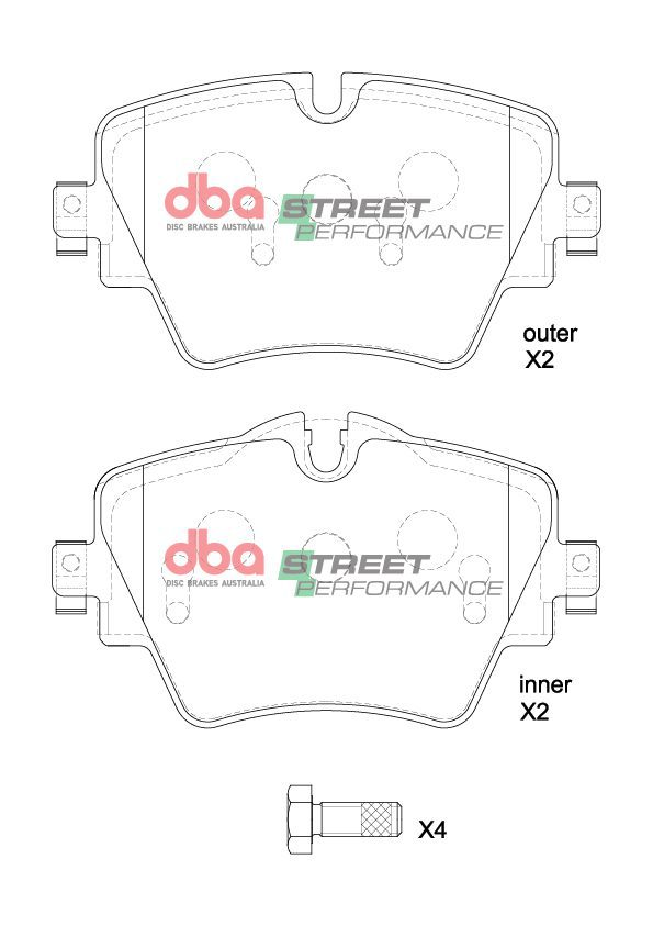 Front Street Performance Brake Pads - DB2377SP | Disc Brakes Australia