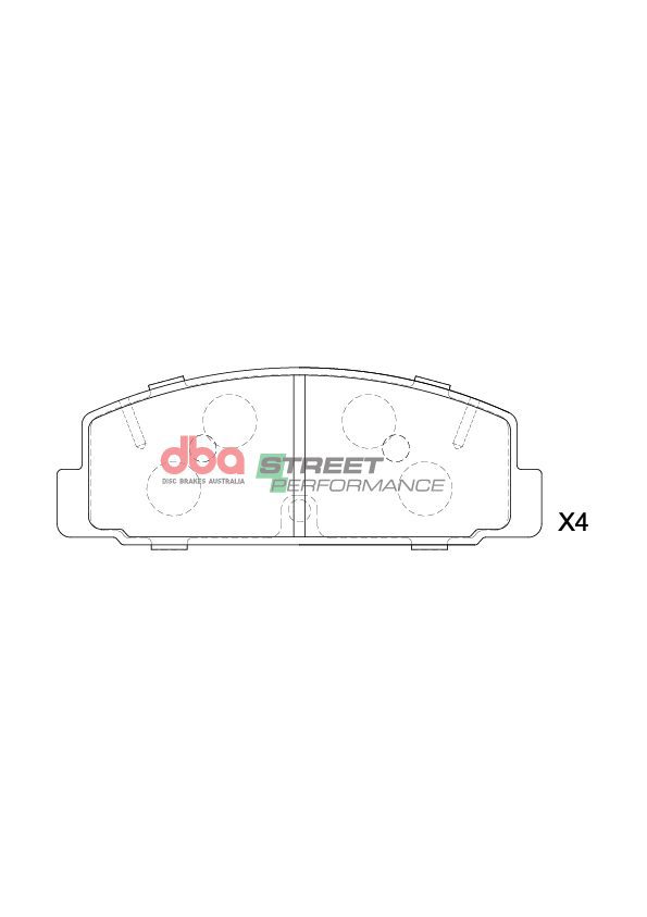 Rear Street Performance Brake Pads - DB417SP | Disc Brakes Australia