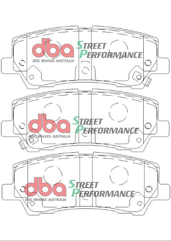 Rear Street Performance Brake Pads - DB9022SP | Disc Brakes Australia